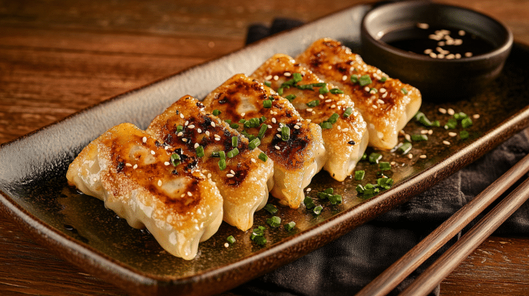 Crispy Wagyu Gyoza with Korean Twist (Easy Recipe) - Eat Thrive Glow