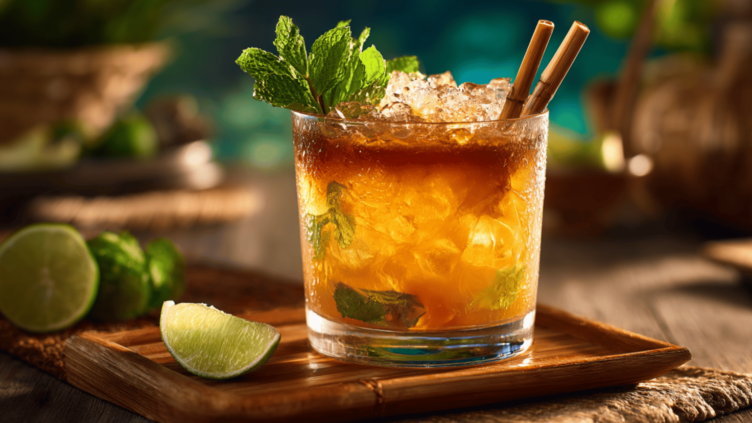 Classic Mai Tai Recipe with Rum and Lime - Eat Thrive Glow