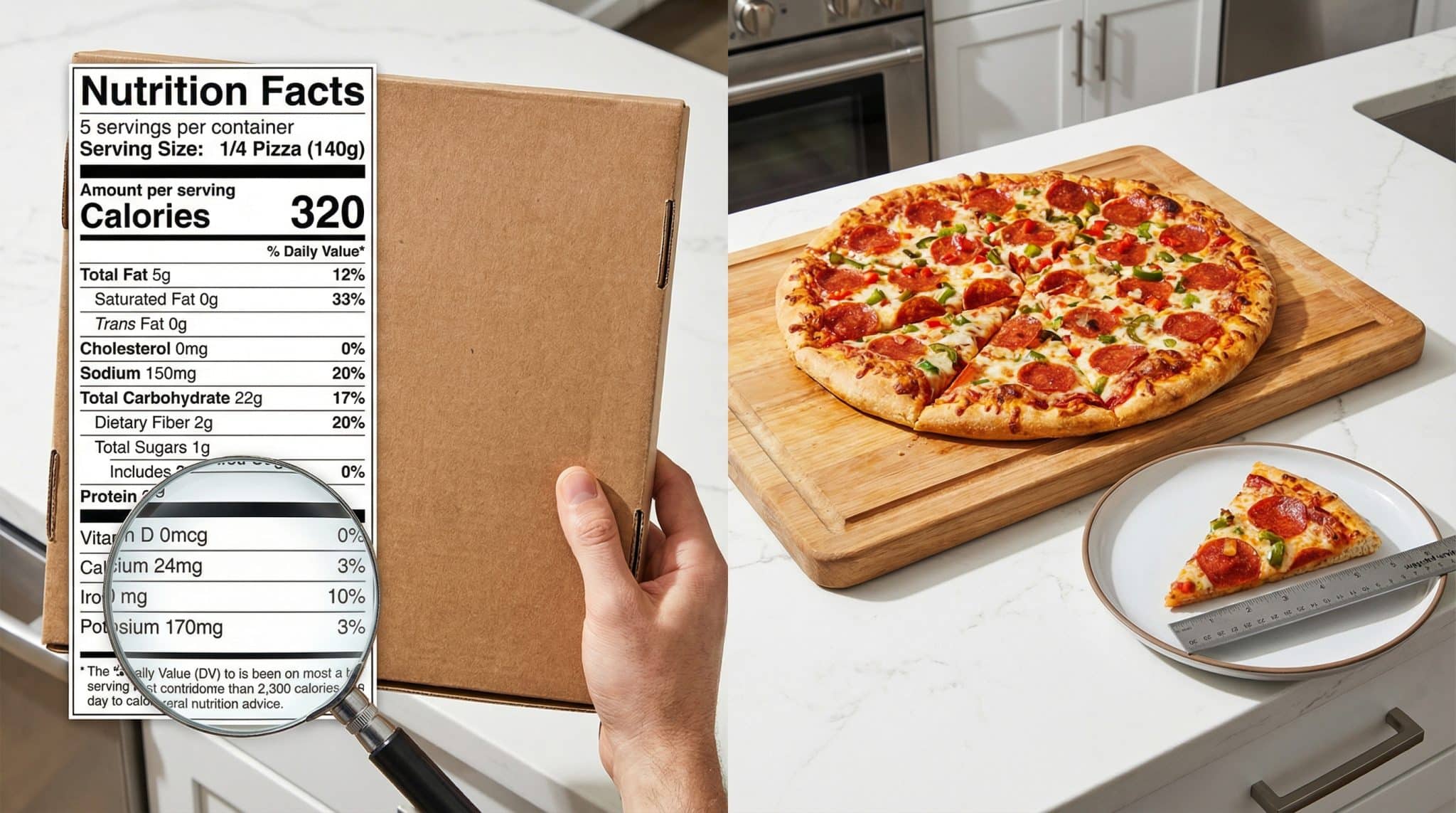 Frozen Pizza Calories by Serving Size, Typical Ranges - Eat Thrive Glow