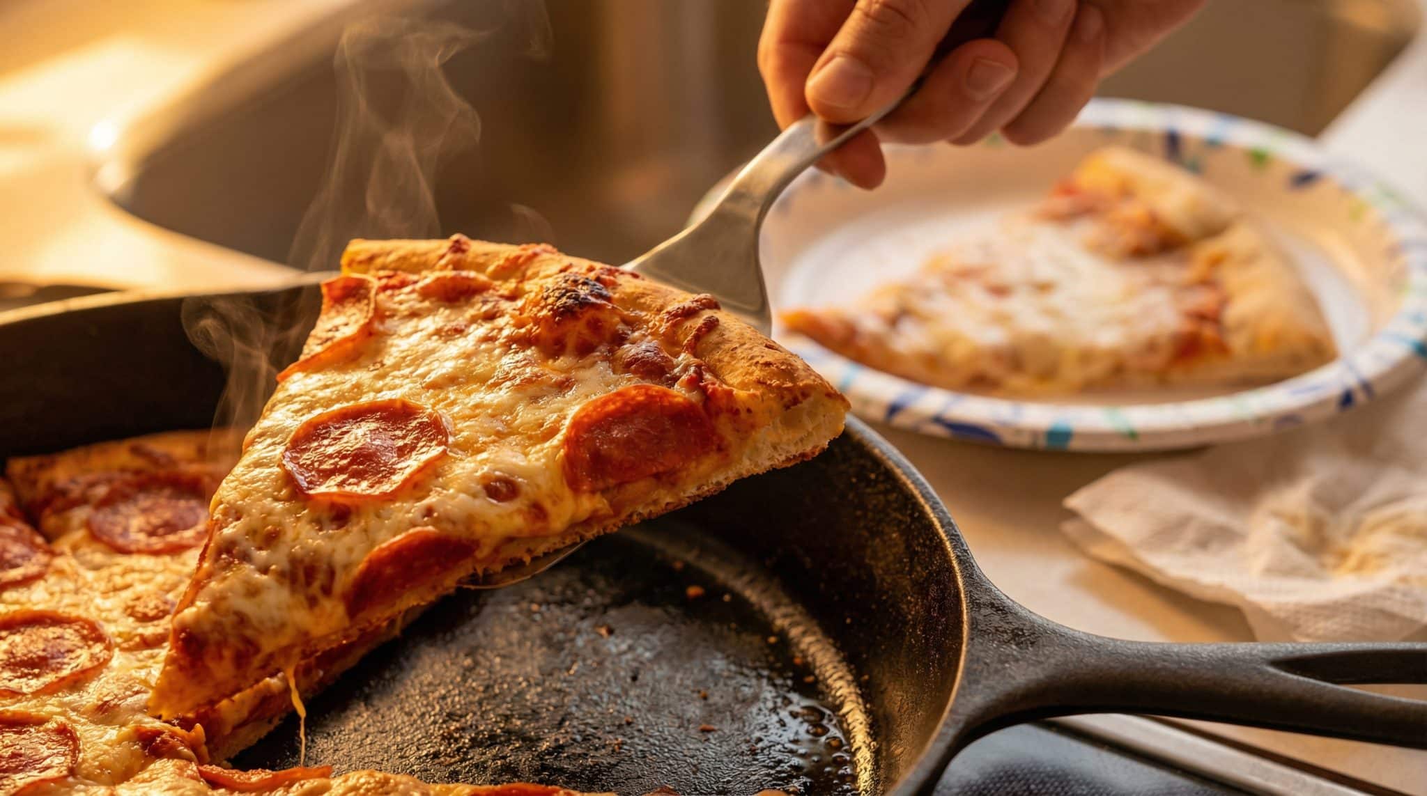 Reheat Leftover Pizza So It Stays Crispy, No Soggy Slices - Eat Thrive Glow