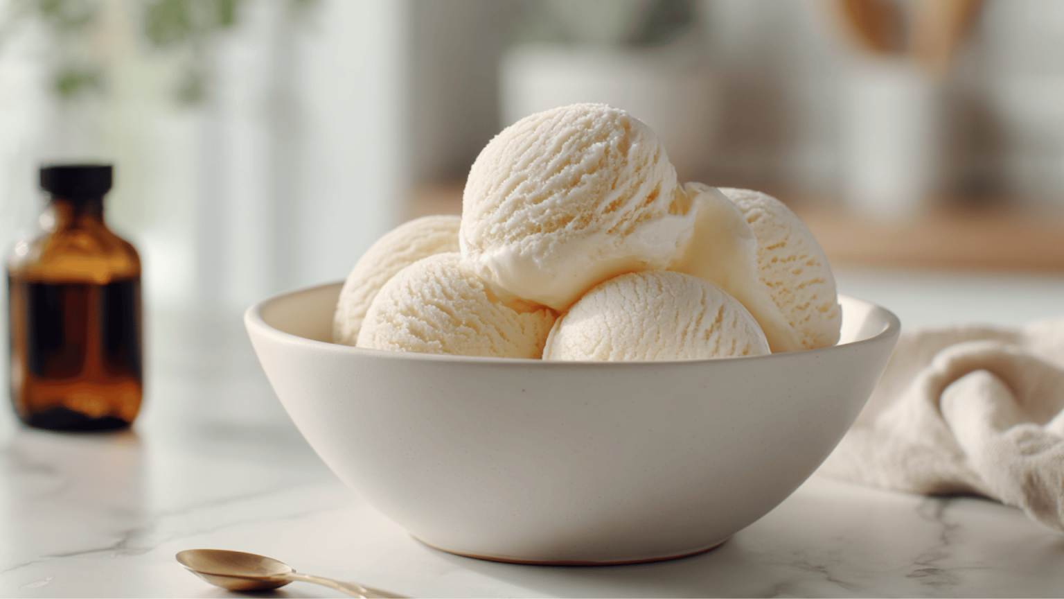 Homemade 3 Ingredient Ice Cream No Maker Needed - Eat Thrive Glow
