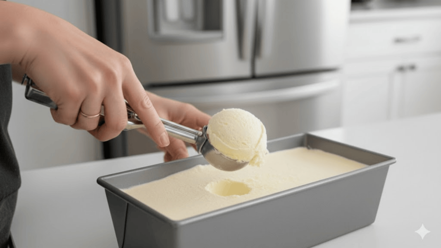Homemade 3 Ingredient Ice Cream No Maker Needed - Eat Thrive Glow