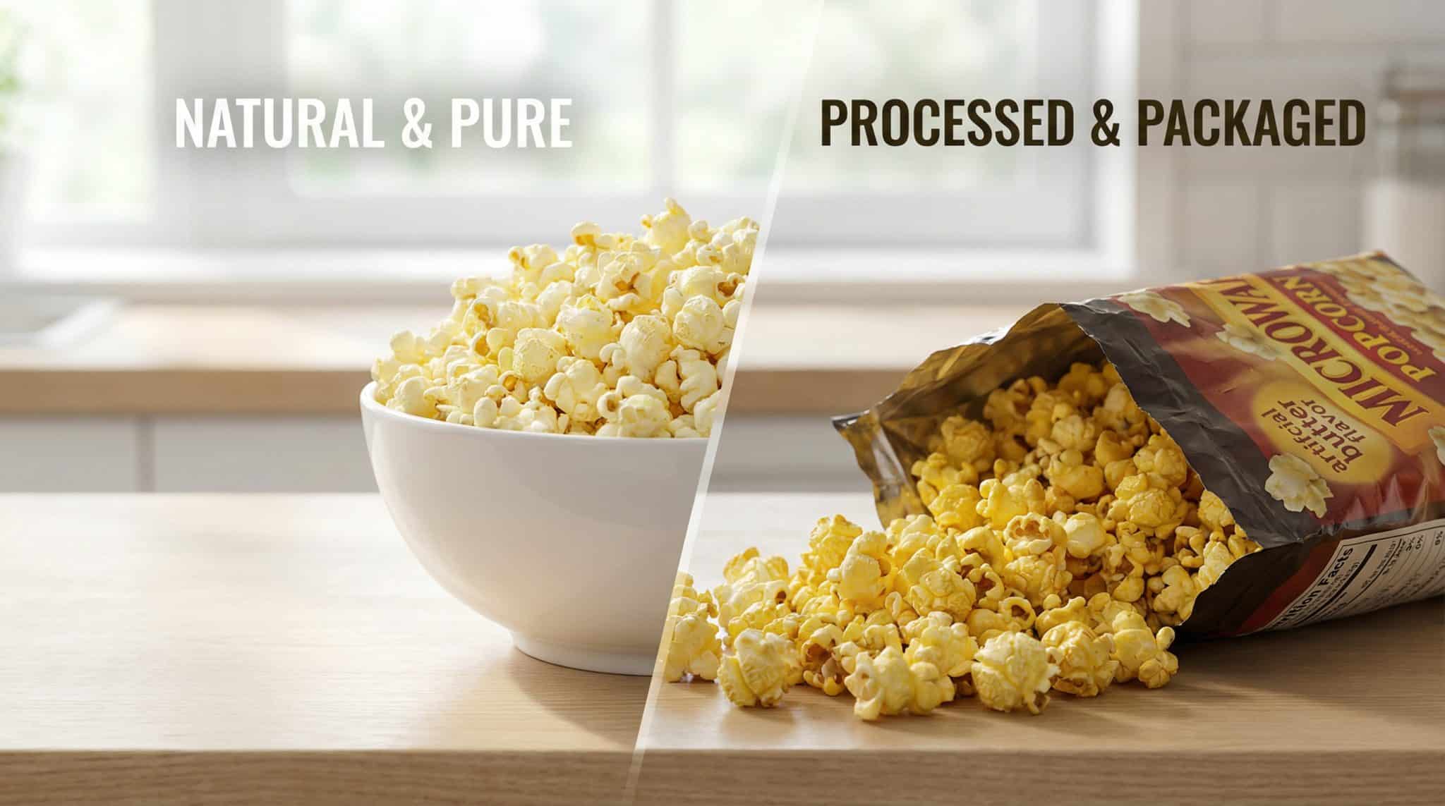 Air-Popped Vs Microwave Popcorn: Calories, PFAS - Eat Thrive Glow