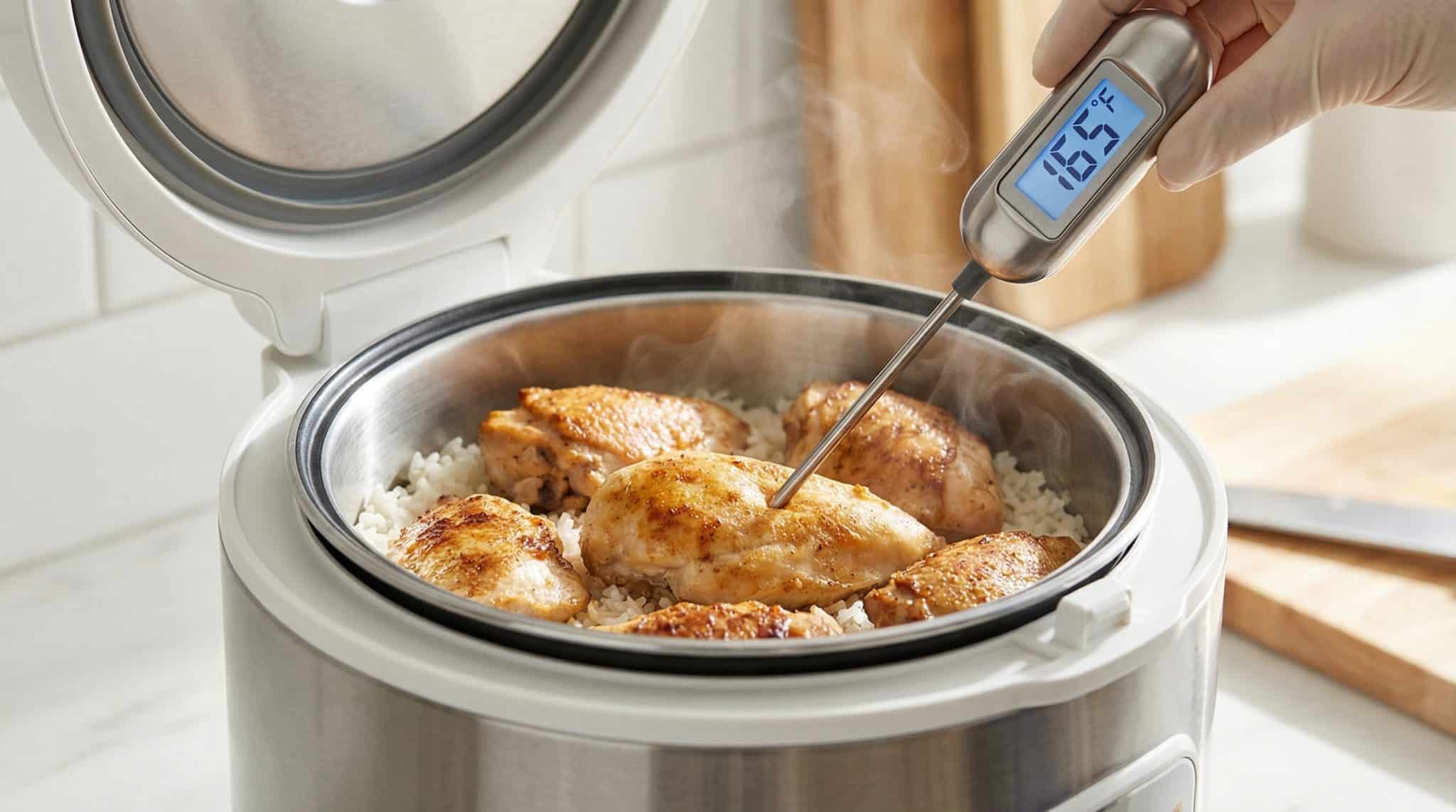 Chicken In A Rice Cooker: Safe Temps And Cook Times - Eat Thrive Glow