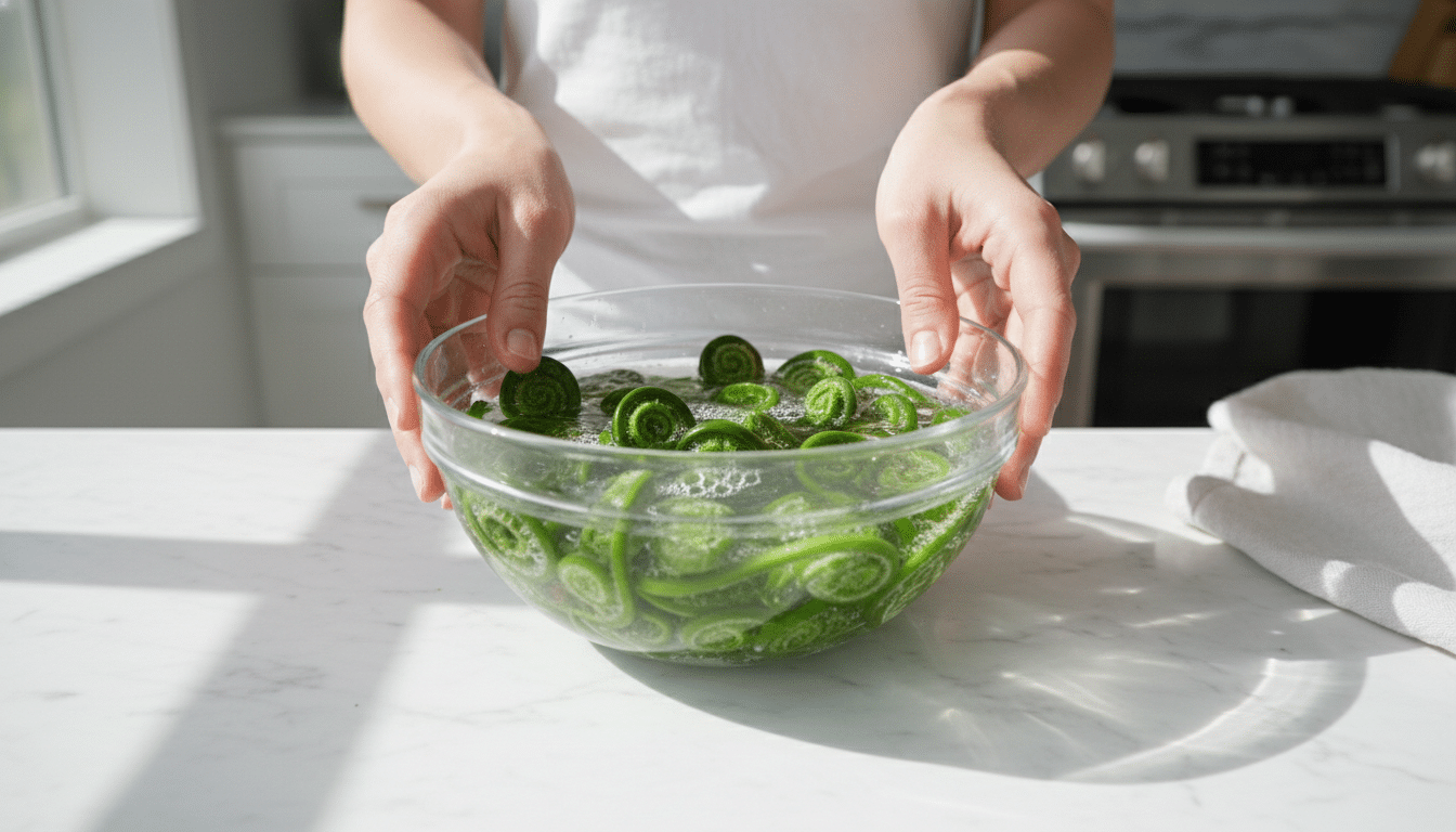 Fiddleheads: How To Clean And Boil Them Safely - Eat Thrive Glow