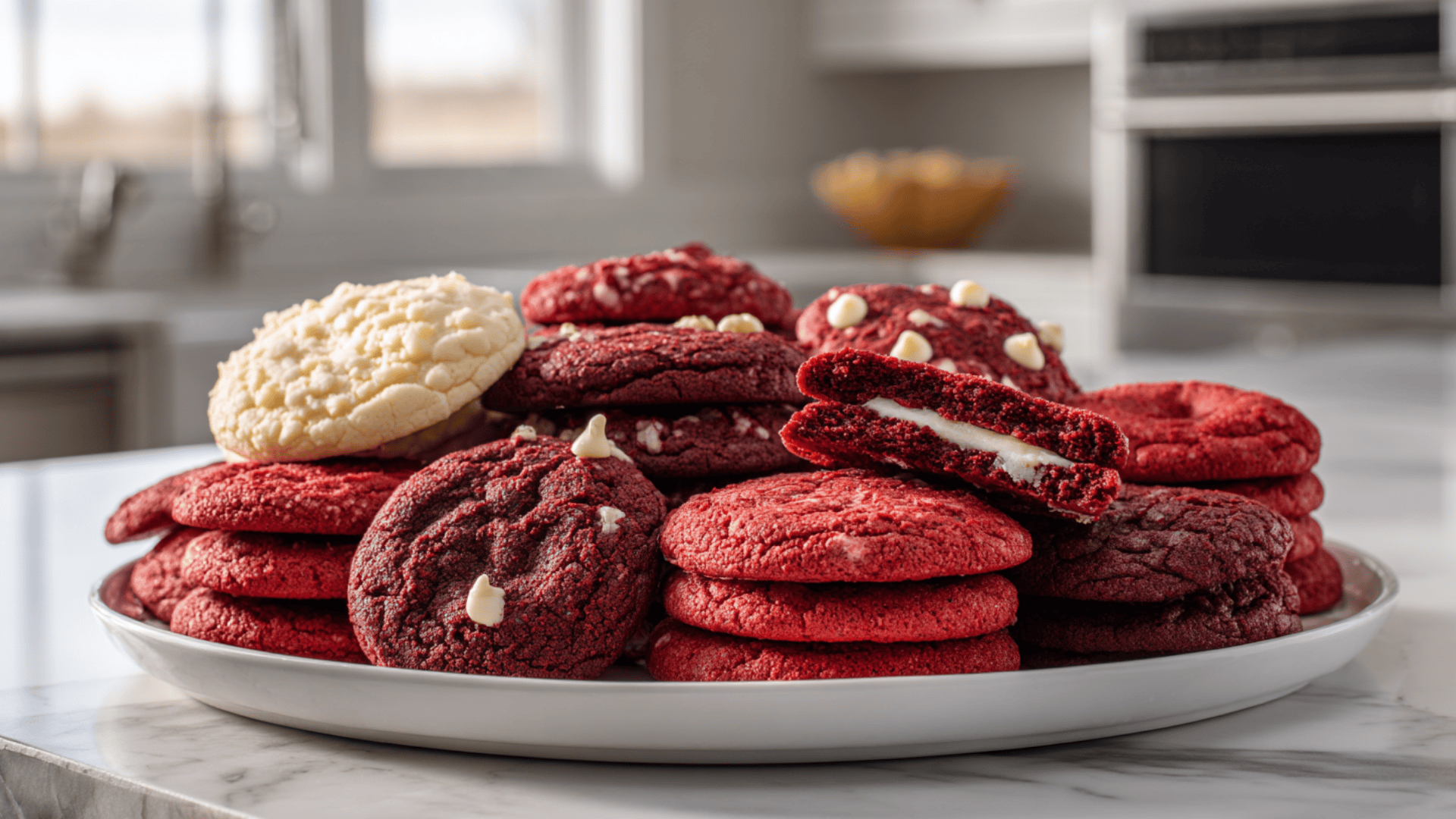 Red Velvet Crumbl Cookie Recipe With Cream Cheese Swirl - Eat Thrive Glow