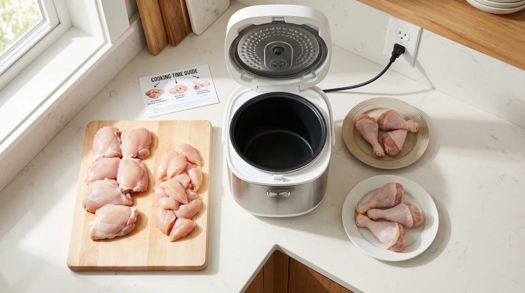 Rice Cooker Chicken Cook Times Guide for Every Cut - Eat Thrive Glow